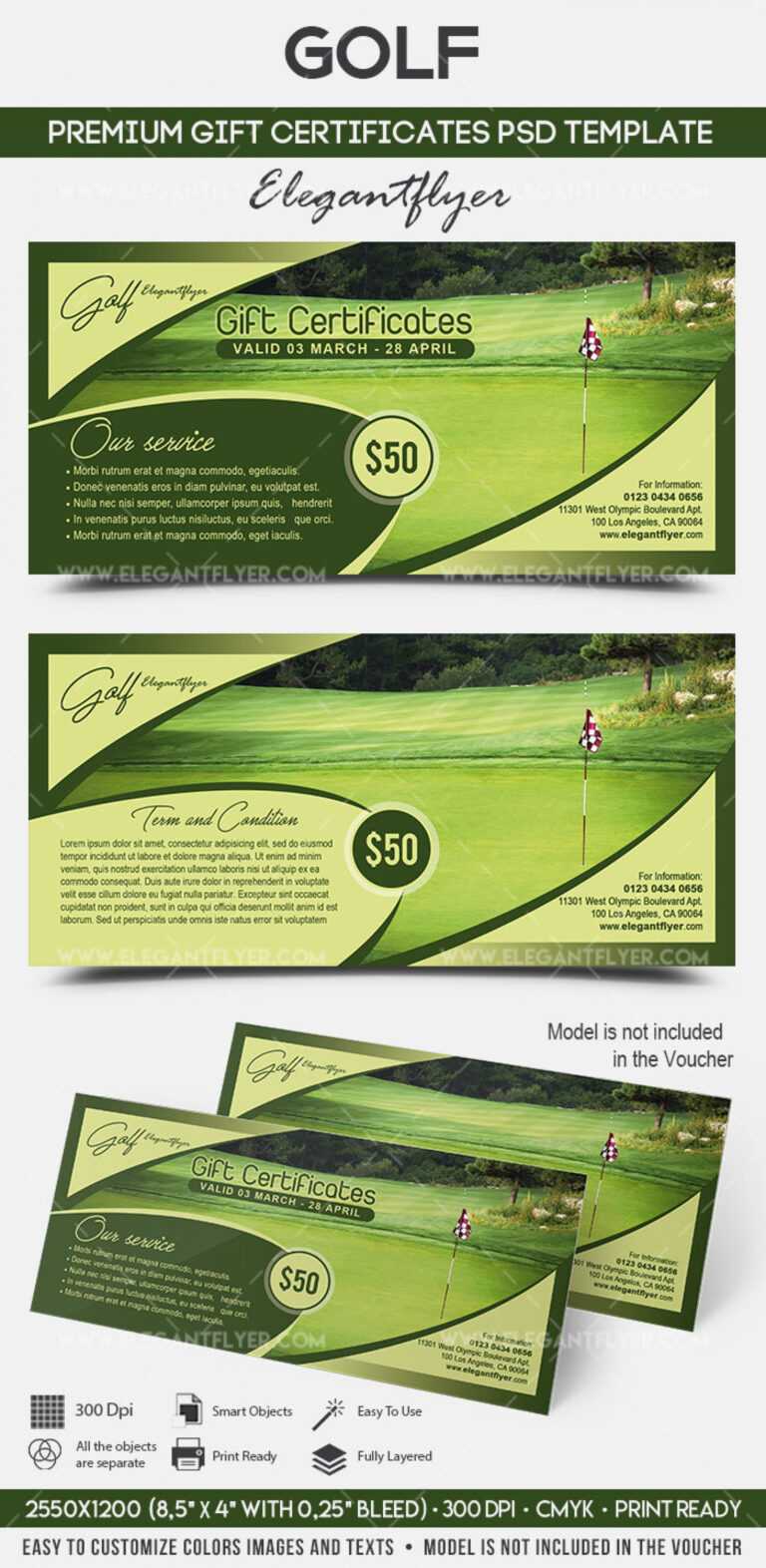 002 Template Ideas Golf Course Gift Certificate Free throughout Golf ...