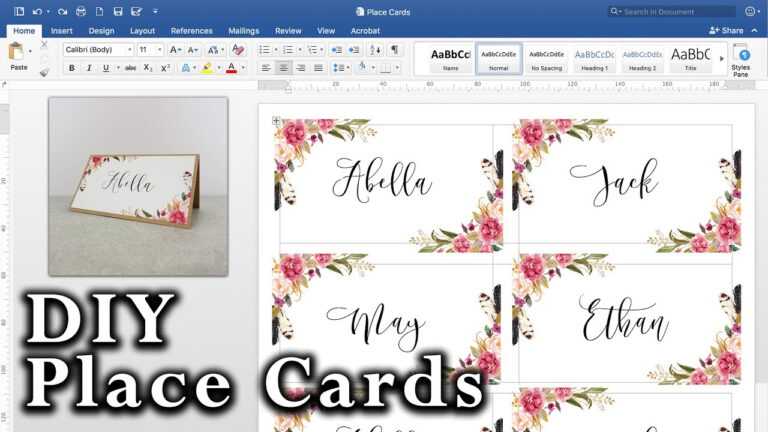 011 Maxresdefault Table Place Card Template Free Download regarding ...