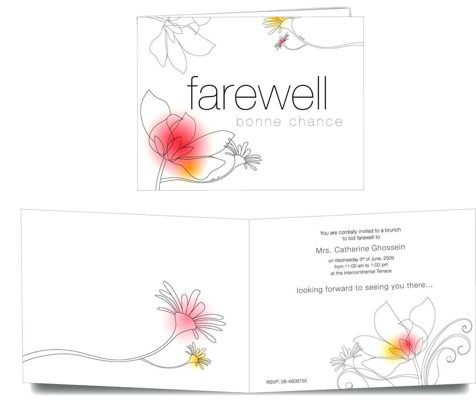 013 Boss Farewell Invitation Daily Motivational Quotes Send throughout ...