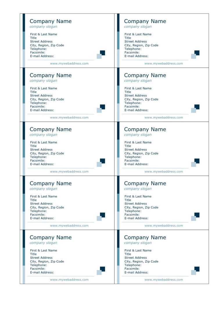 014 Free Blank Business Card Template Microsoft Word In Business Cards 