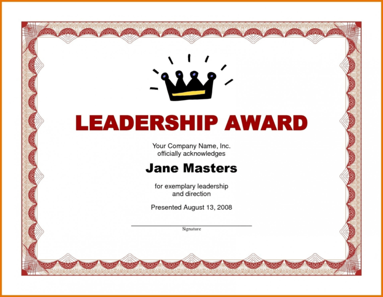015 Template Ideas Award Certificate Word Doc Of Achievement inside ...