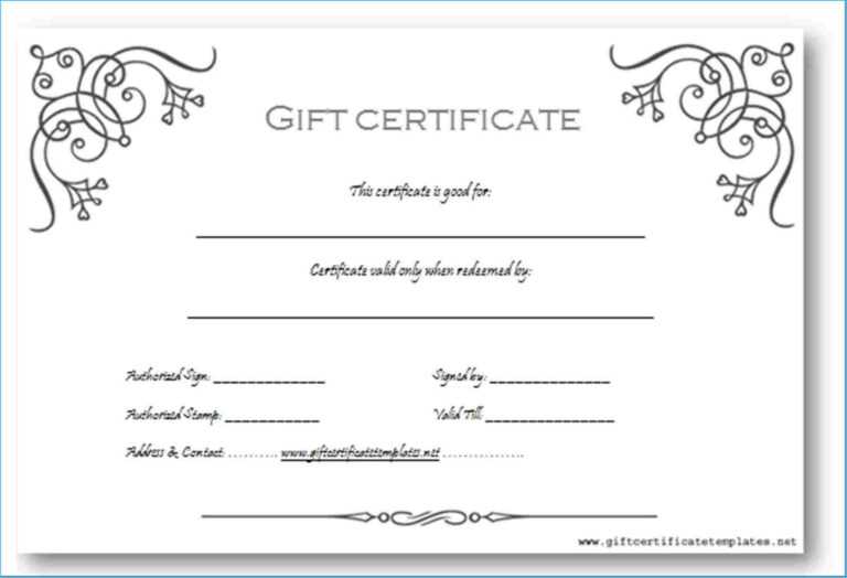 Gift Certificate Template Google Docs Printable Word Searches