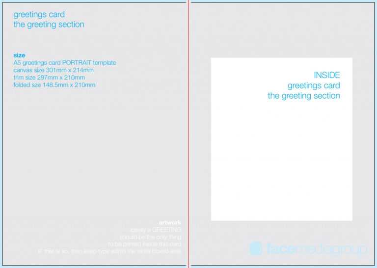 022 Blank Greeting Card Template Photoshop inside Birthday Card ...