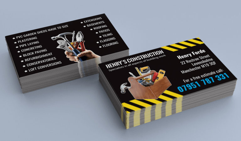 023 Free Construction Business Card Template Word Building Regarding 