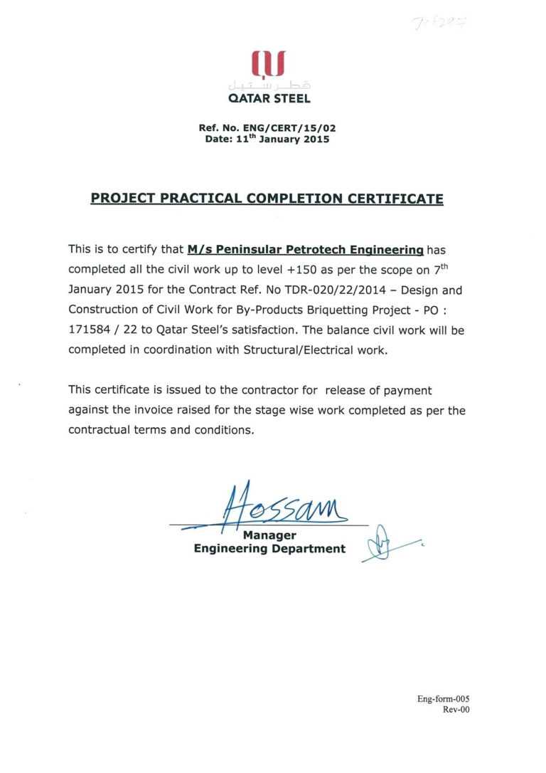 028 Construction Work Order Template Completion Certificate pertaining ...