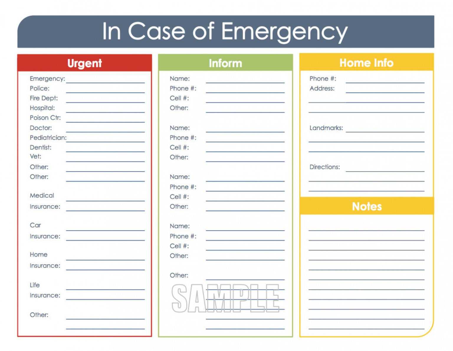 046 Template Ideas Emergency Contact Card Il Fullxfull with In Case Of ...