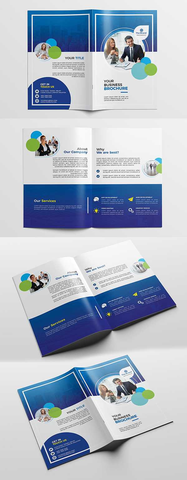 100 Professional Corporate Brochure Templates Design With Regard To 100 Professional Corporate Brochure Templates Design With Regard To