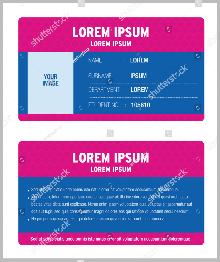 11+ Iconic Student Card Templates – Ai, Psd, Word | Free in Isic Card ...