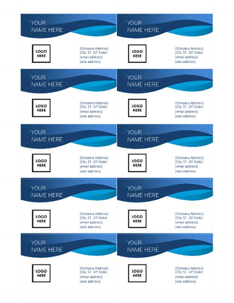 25+ Free Microsoft Word Business Card Templates (Printable inside Free ...