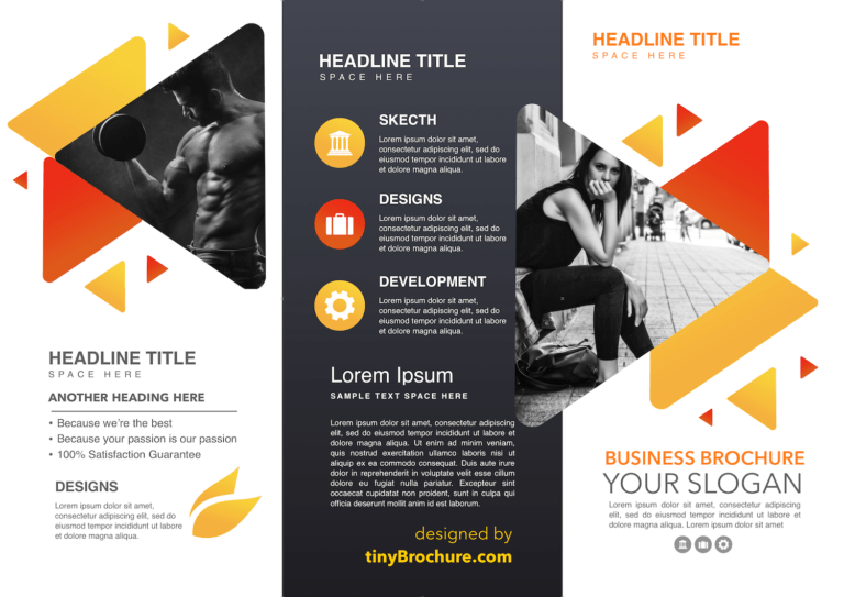 3 Panel Brochure Template Google Docs Free with regard to Three Panel ...