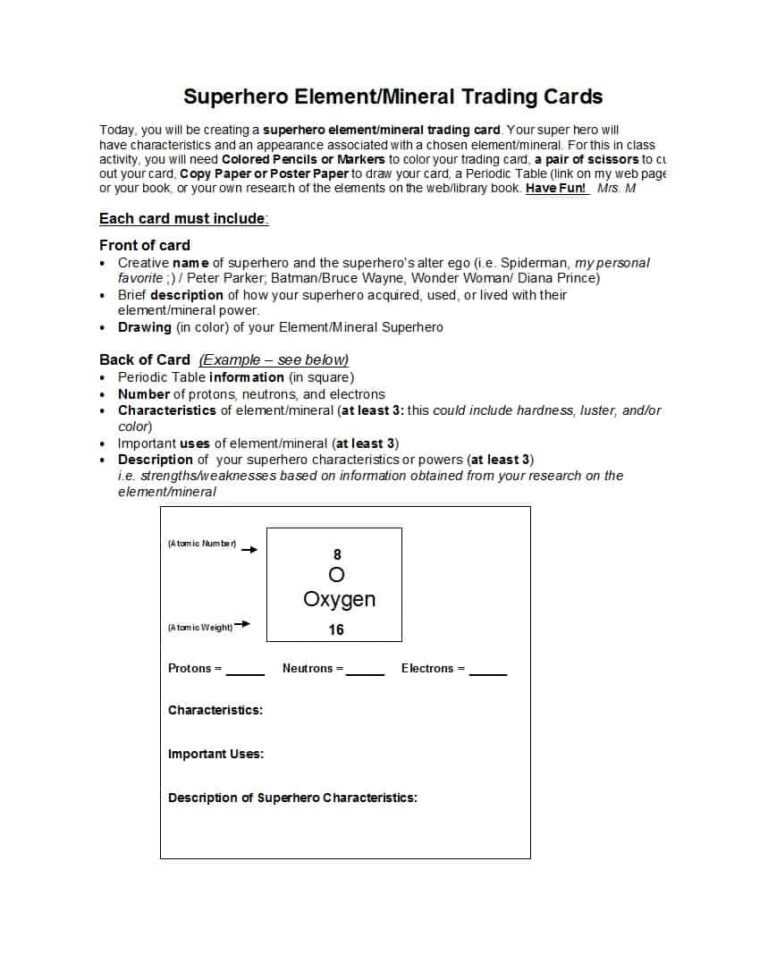 Superhero Trading Card Template – Sample.gelorailmu.com