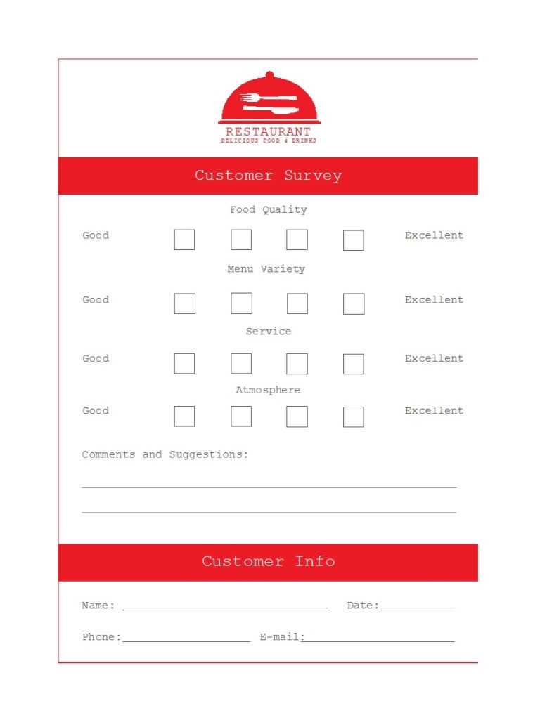 50 Printable Comment Card & Feedback Form Templates ᐅ with regard to ...