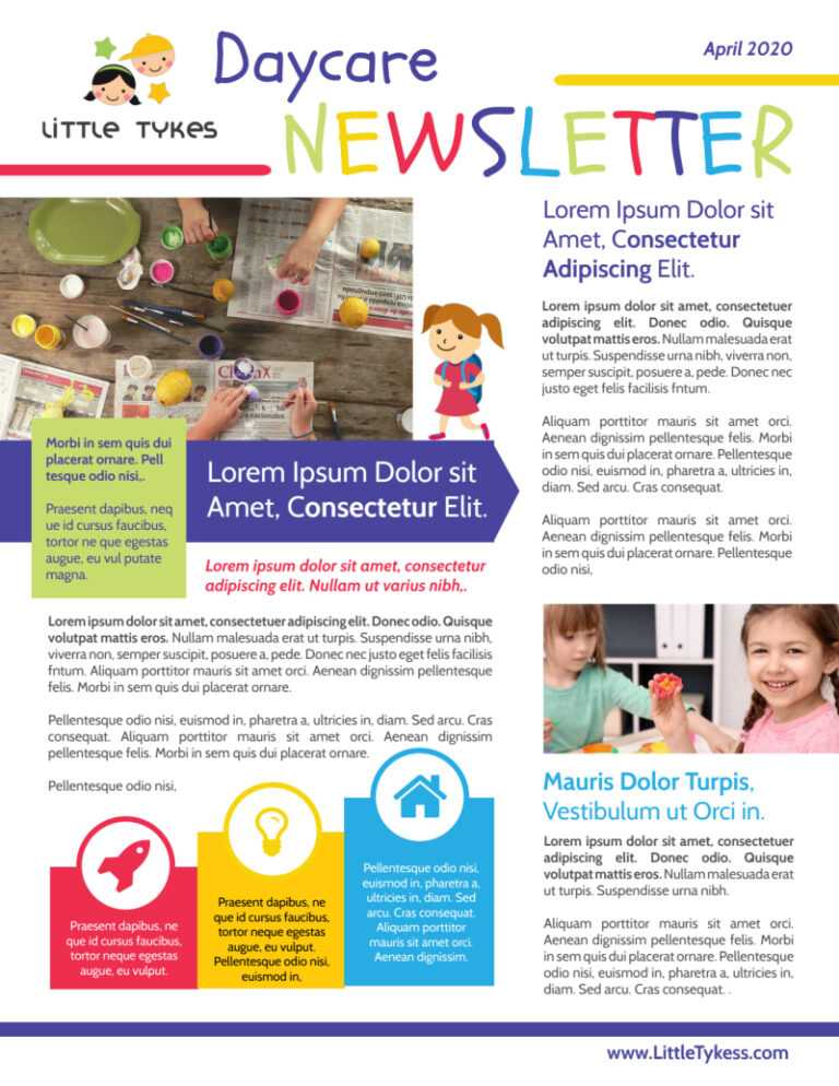 Awesome Daycare Newsletter Template Pertaining To Daycare Brochure Awesome Daycare Newsletter Template Pertaining To Daycare Brochure