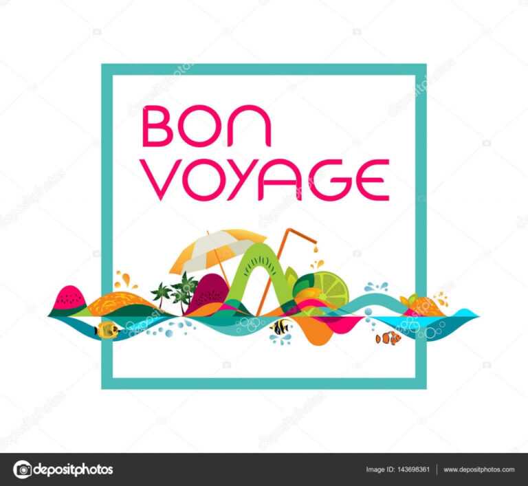 Bon Voyage Banner | Bon Voyage – Banner, Vector Template regarding Bon ...