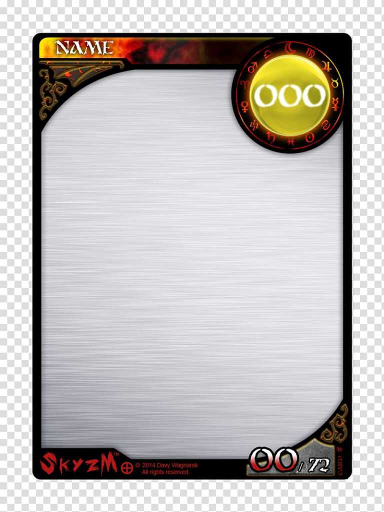 Card Game Template Png Clipart Images Free Download | Pngguru ...