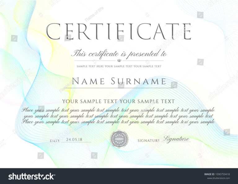 Certificate Template Printable Editable Design Diploma Stock throughout ... Certificate Template Printable Editable Design Diploma Stock throughout ...