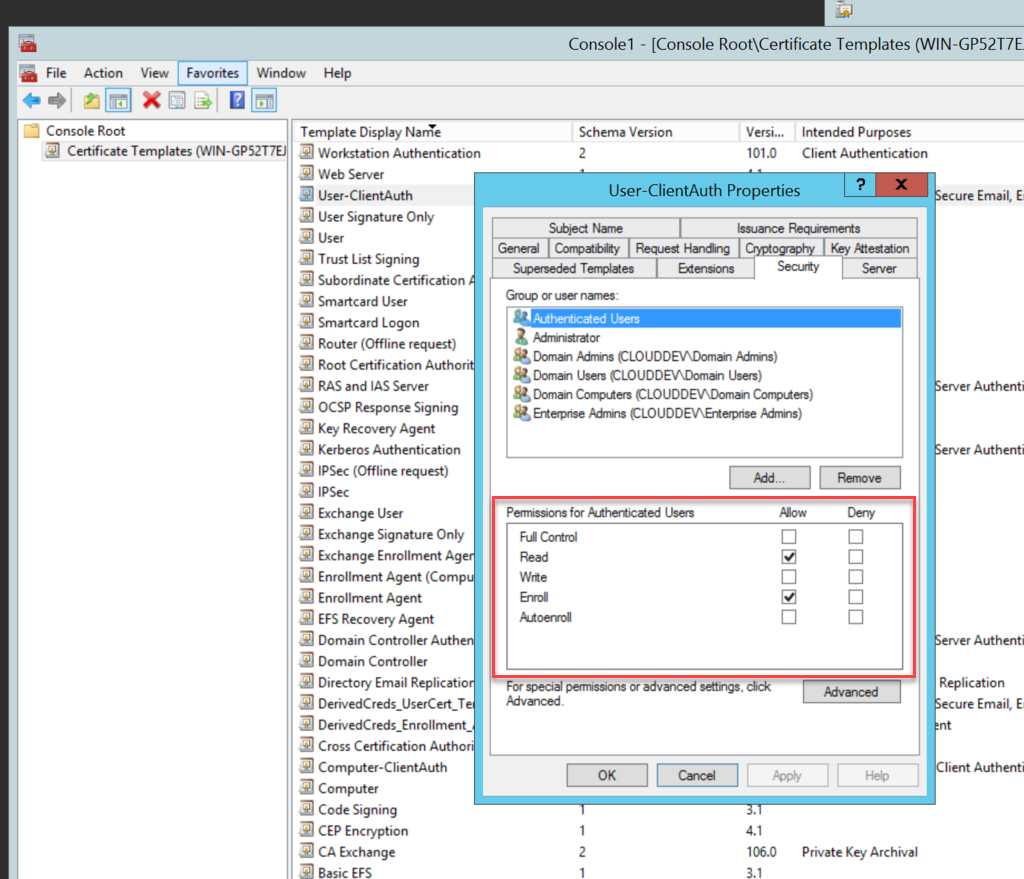 Creating The Certificate Templates Pertaining To Certificate Authority 