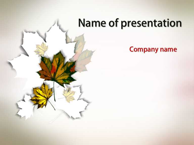Download Free Autumn Maple Powerpoint Template For Presentation with ...
