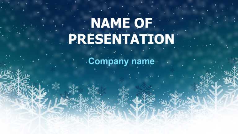 Download Free Deep Snow Powerpoint Template And Theme For with Snow ...