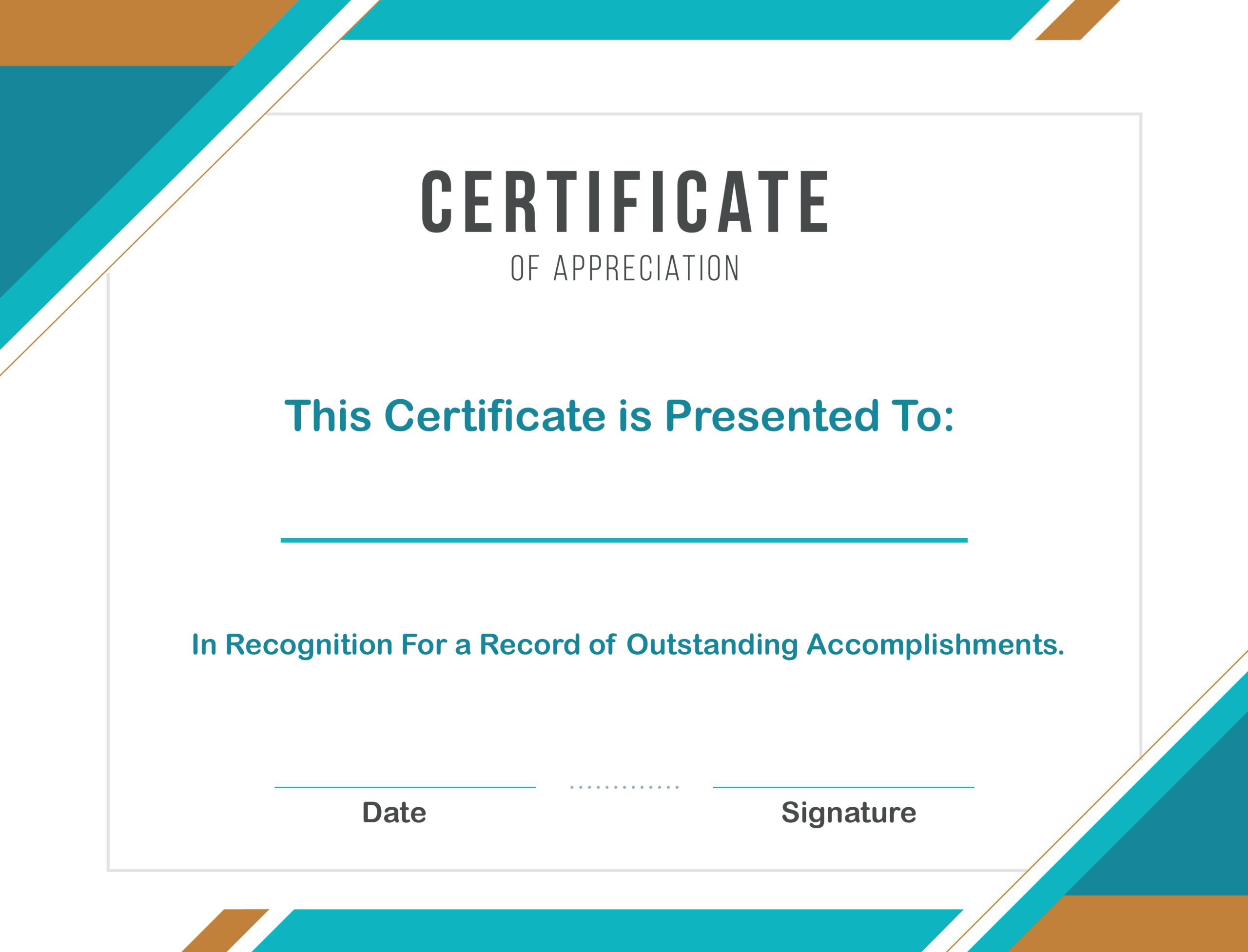  Sample Certificate Of Appreciation Form Template Pertaining To