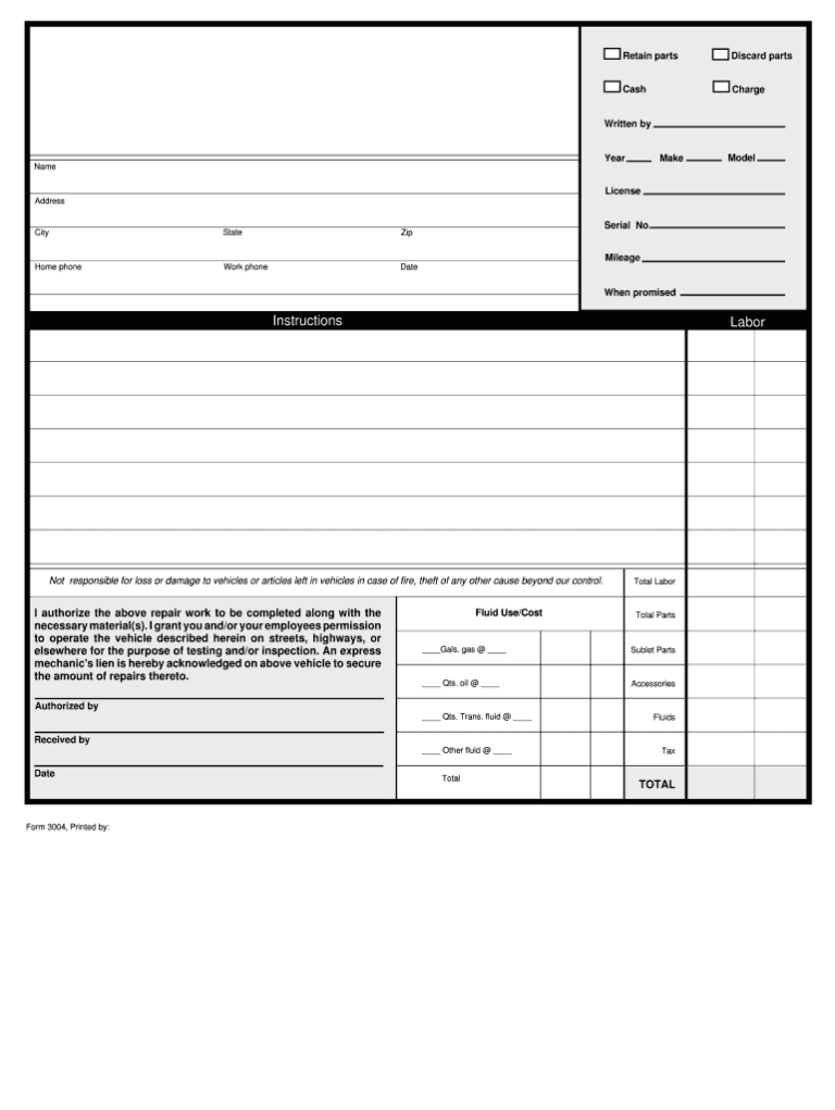 Editable Auto Repair Templates – Fill Online, Printable in Mechanics ... Editable Auto Repair Templates – Fill Online, Printable in Mechanics ...
