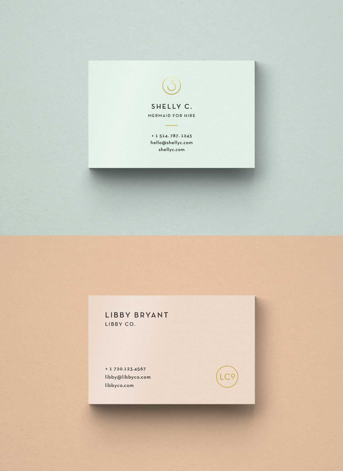 Free Business Card Templates • Libby Co. Boutique Branding in Free ...