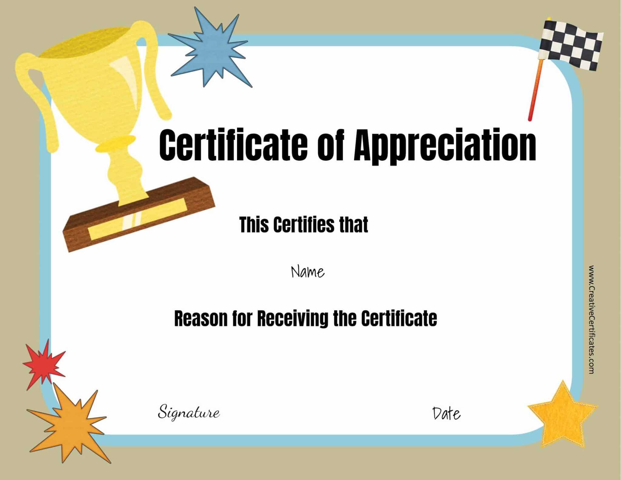 Free Certificate Templates With Funny Certificates For Employees 