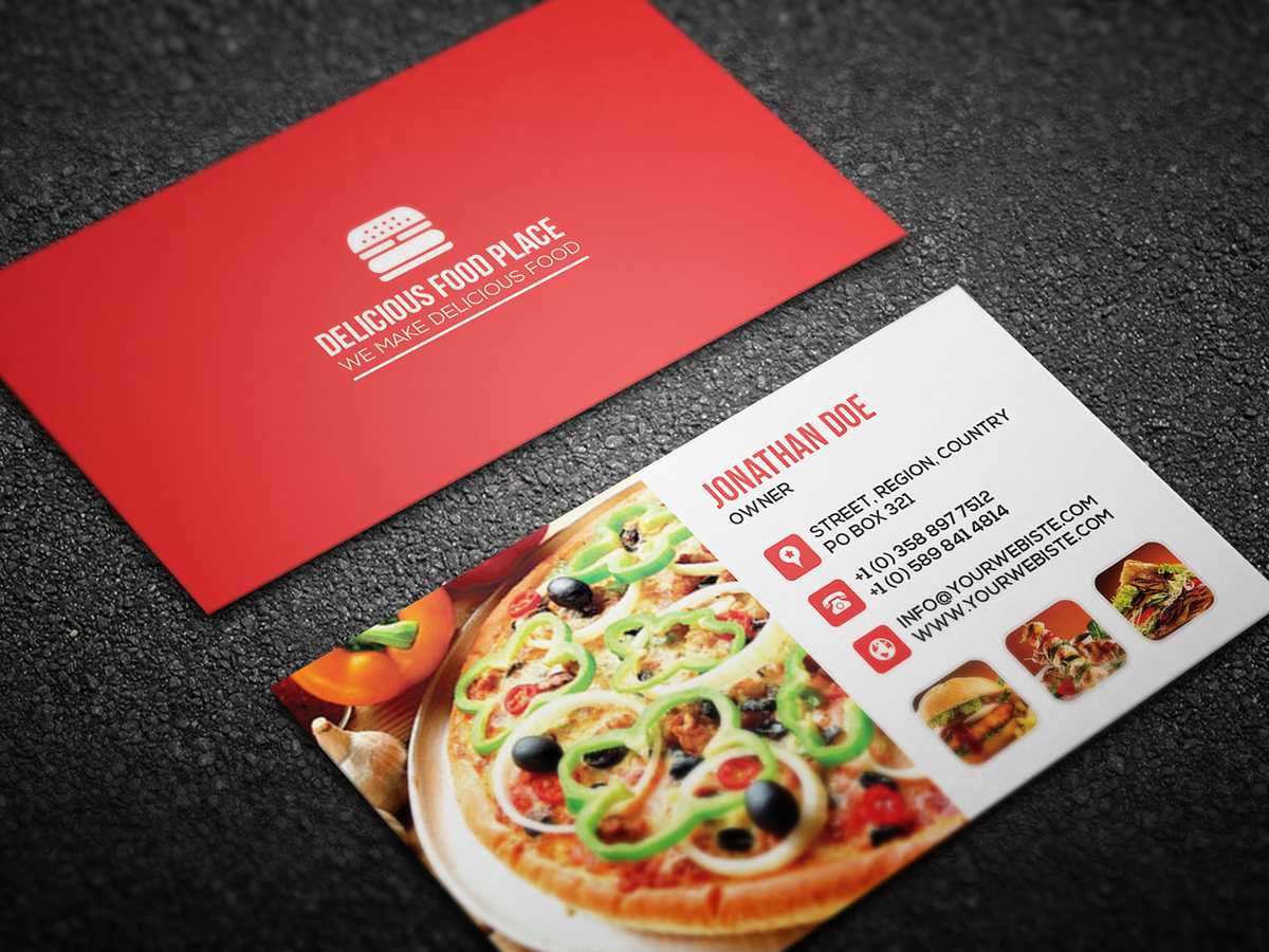 Food Business Cards Templates Free