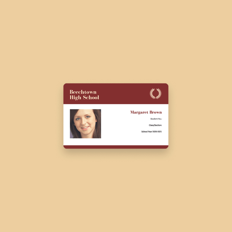 65 Free Premium School Id Card New Design 2019 within High School Id ...