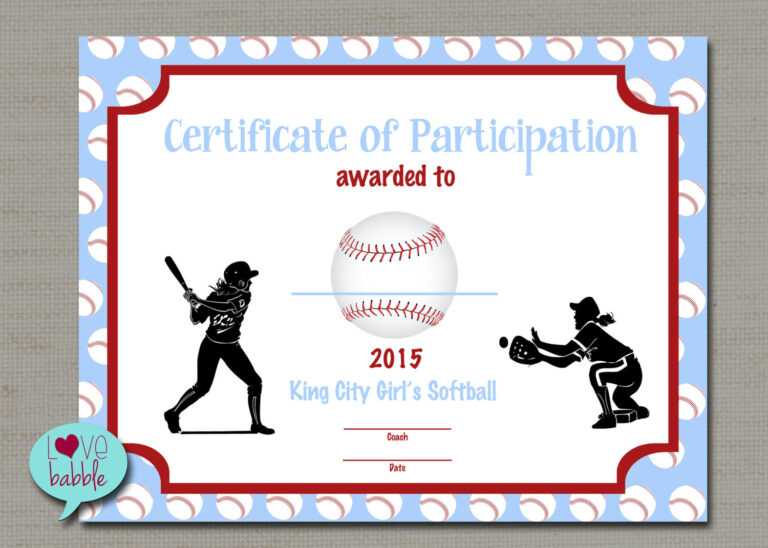 Tball Certificates Free Printable Printable World Holiday