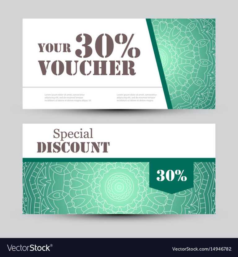 Gift Voucher Template With Mandala Design with Magazine Subscription ...
