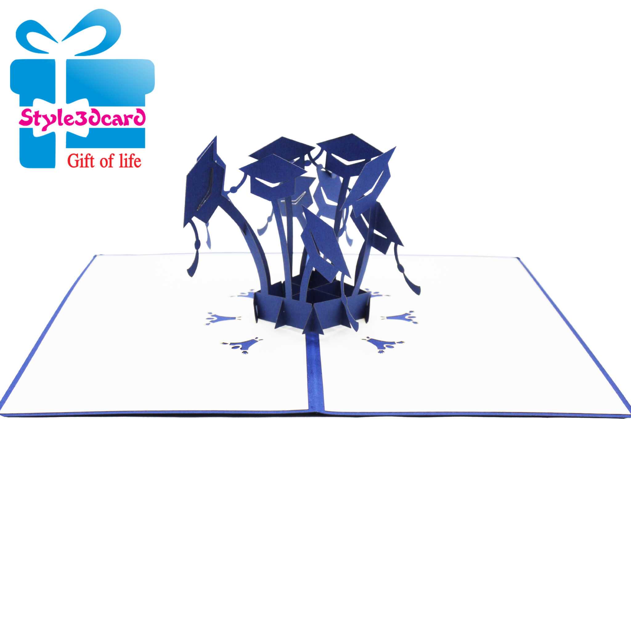 Greeting 3D Pop-Up Card with regard to Graduation Pop Up Card Template ...