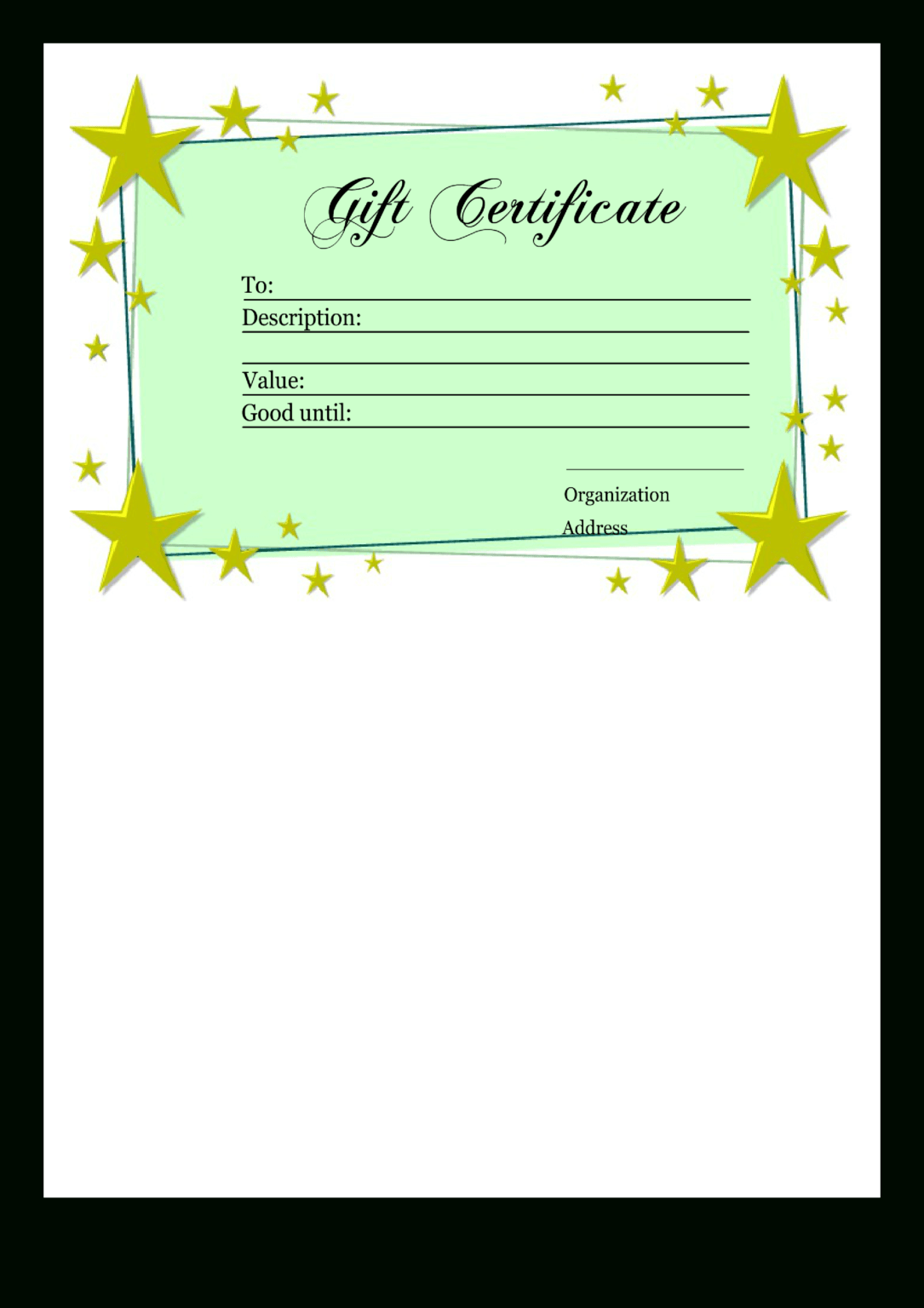 Homemade Gift Certificate Template | Templates At pertaining to ...