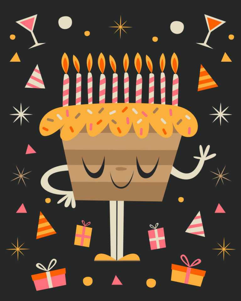 How To Create A Quirky Birthday Illustration In Adobe for Birthday Card ...