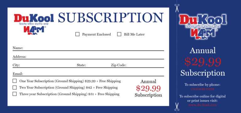 Magazine Subscription Card Template ] – How To Integrate intended for ...