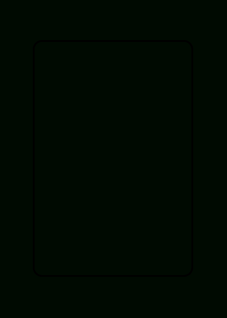 Playing Card Template Transparent & Png Clipart Free for Blank Playing ...