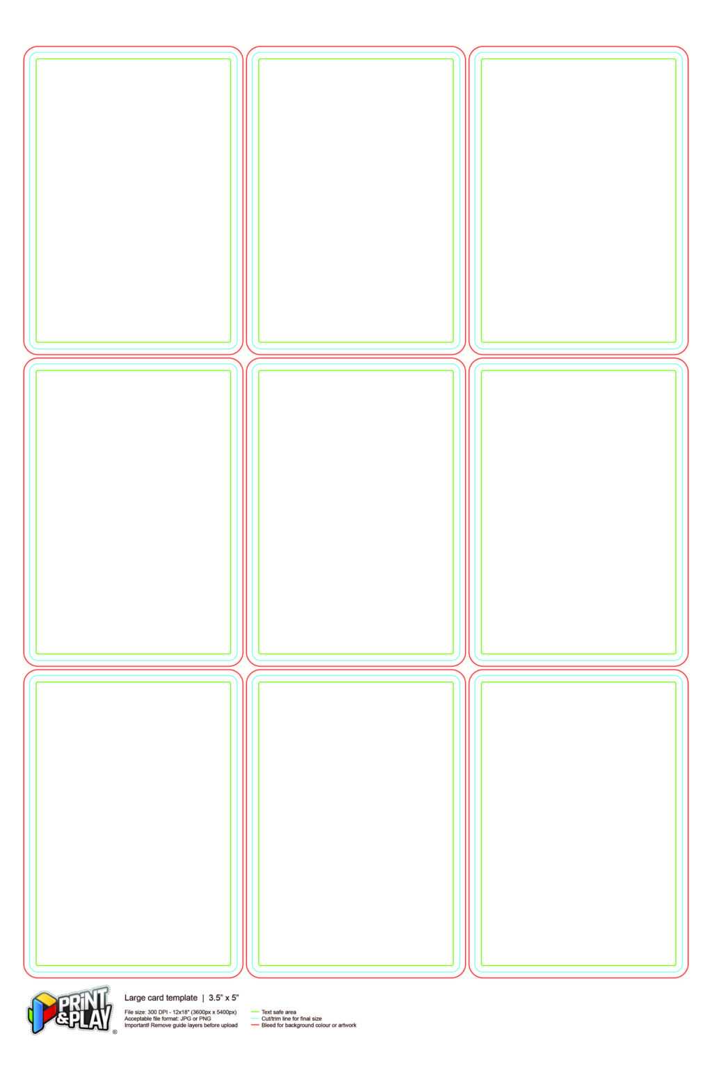 Playing Cards : Formatting & Templates – Print & Play for Playing Card ...