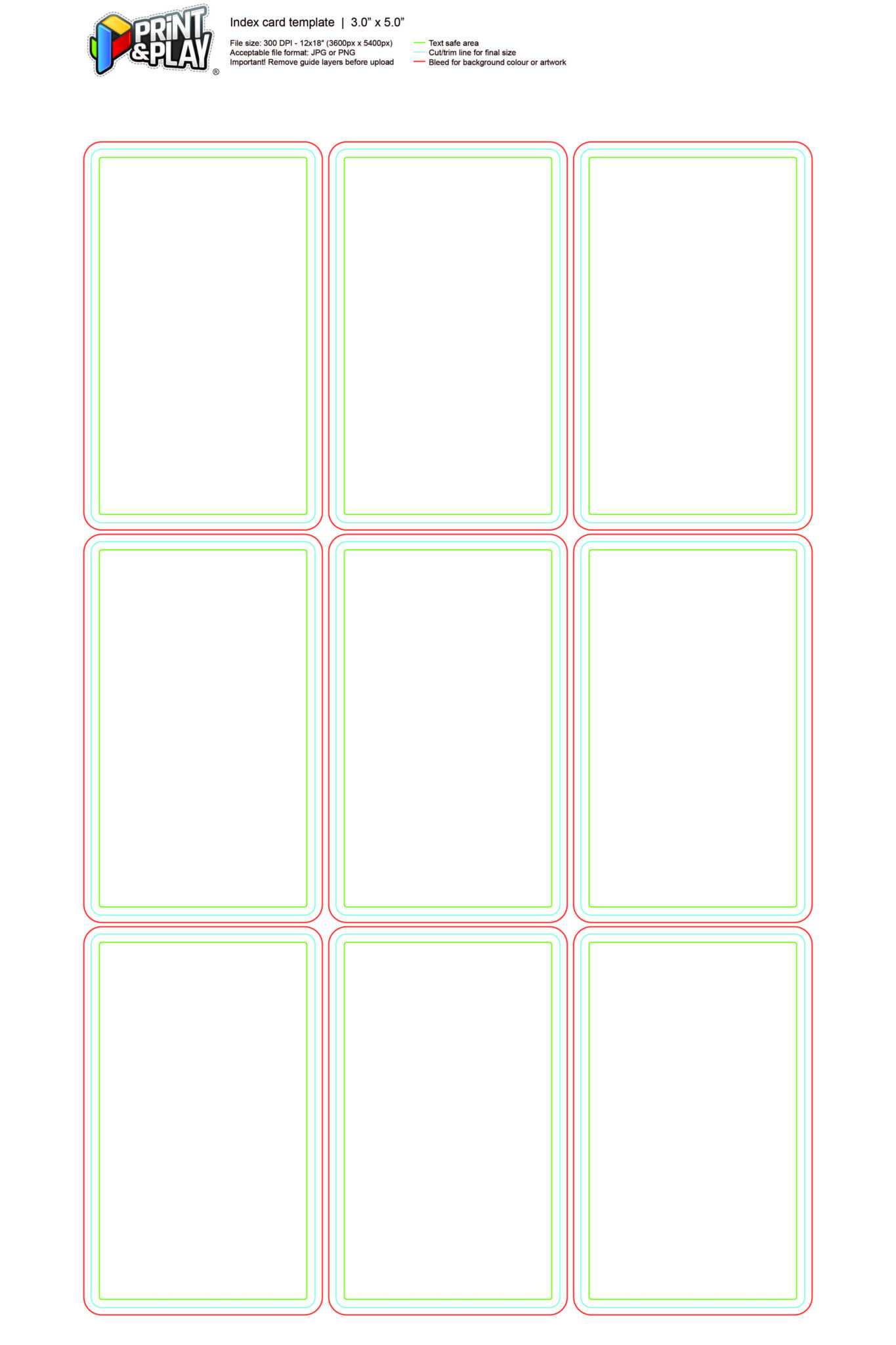 Playing Cards : Formatting & Templates – Print & Play regarding Blank ...