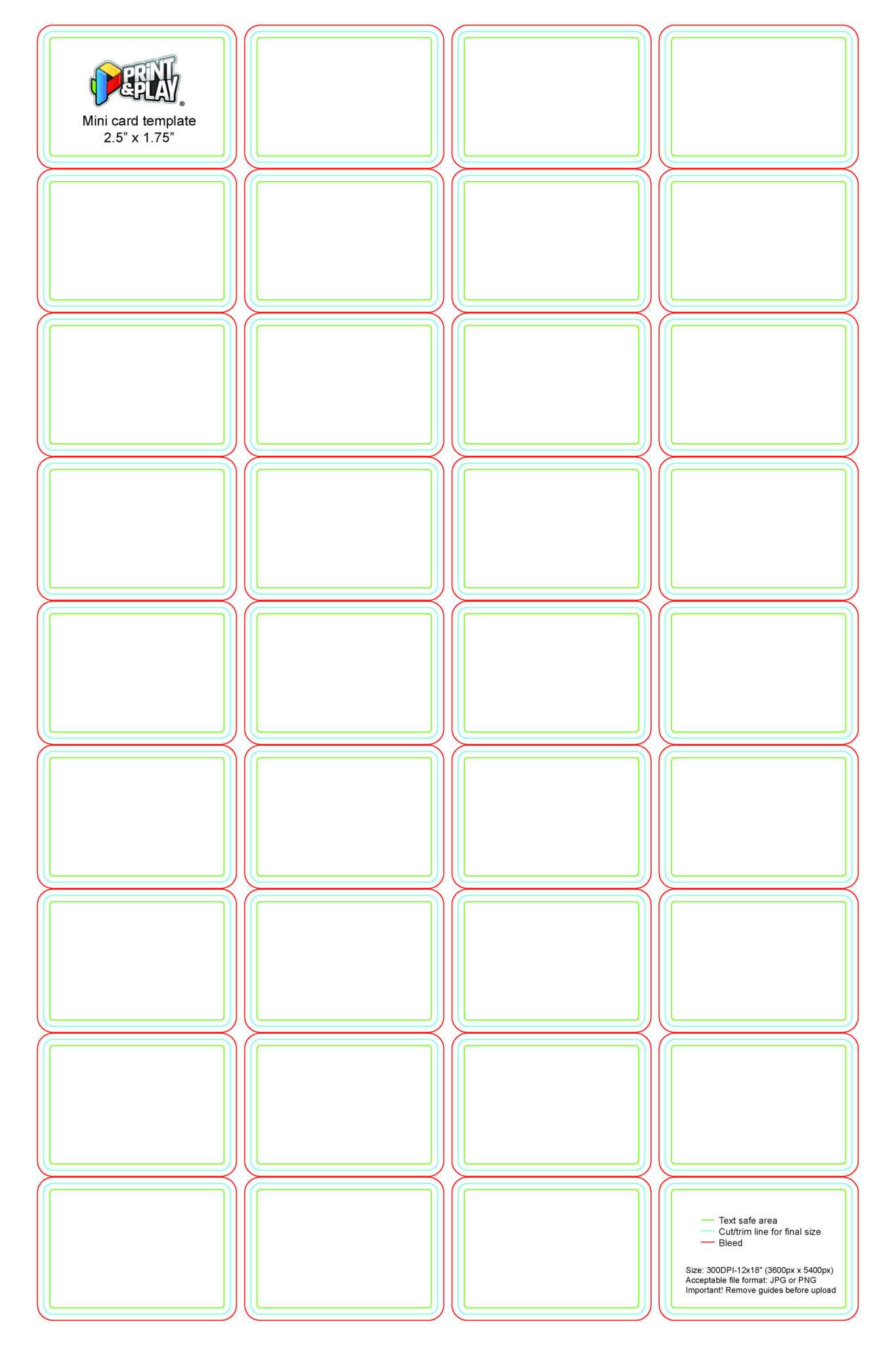 Playing Cards : Formatting & Templates – Print & Play within Custom ...