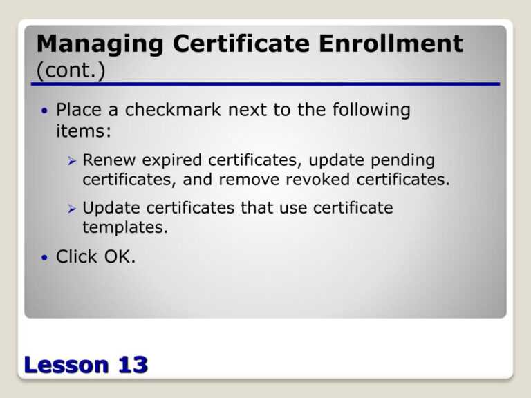 Ppt – Configuring Active Directory Certificate Services throughout ...