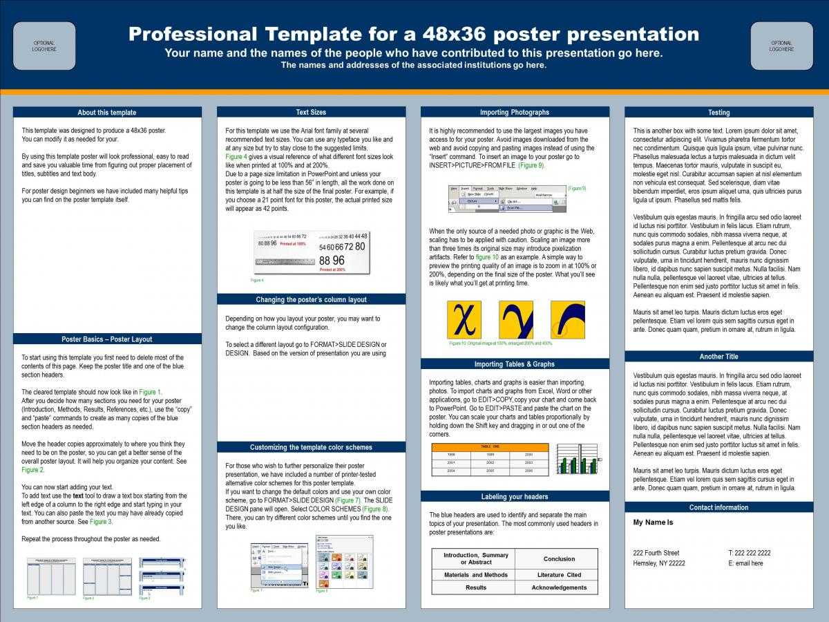 Ppt Poster Presentation Colona rsd7 With Regard To Powerpoint 