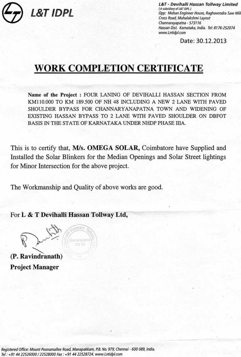 Project Completion Certificate Template ] – Blank Training inside ...