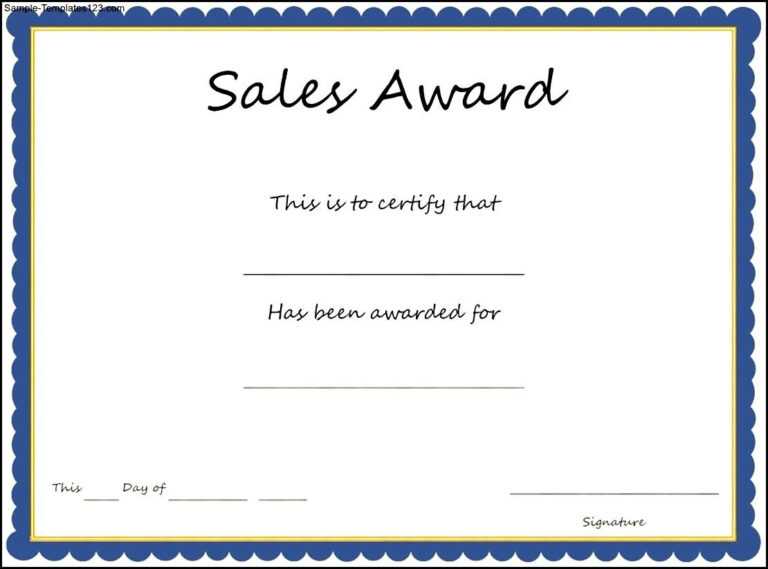Sales Award Certificate Template – Sample Templates – Sample pertaining ... Sales Award Certificate Template – Sample Templates – Sample pertaining ...