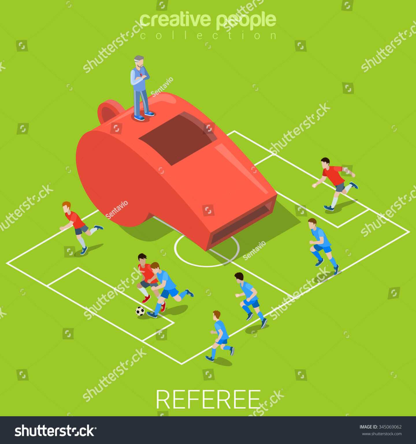 Football Referee Game Card Template - Evelynmercy.com