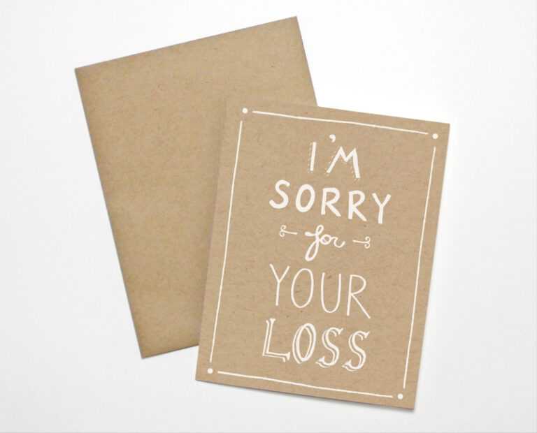 Sorry For Your Loss Printable Cards That Are Epic | Marsha within Sorry ...