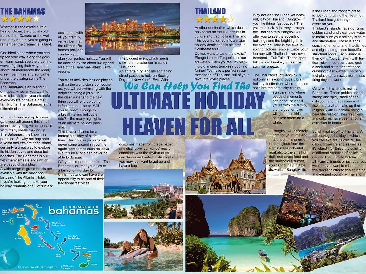 Travel Brochure Writing An Advert Persuasive Writing 1 9 Gcse