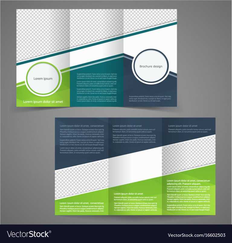 Tri-Fold Business Brochure Template Two-Sided with One Sided Brochure ...