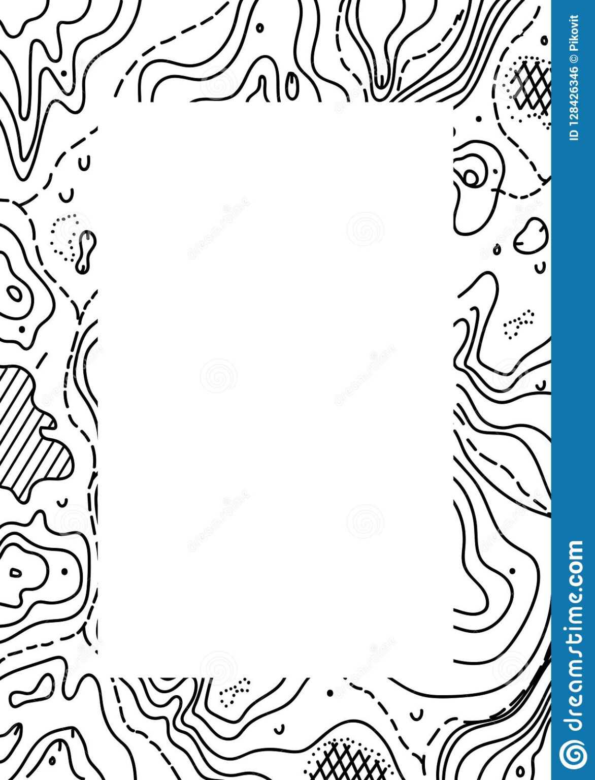 Vector Illustration Of Orienteering Map Stock Vector regarding ...